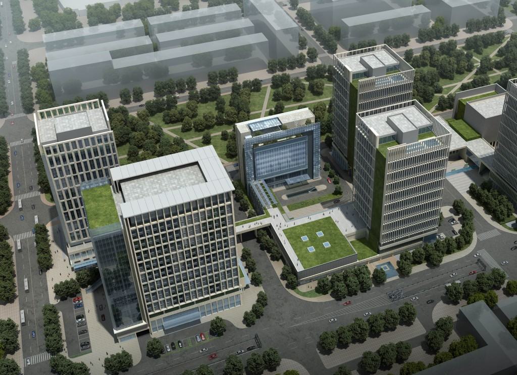 Tianjin TEDA Modern Service District Development and H2 Demo Green Building