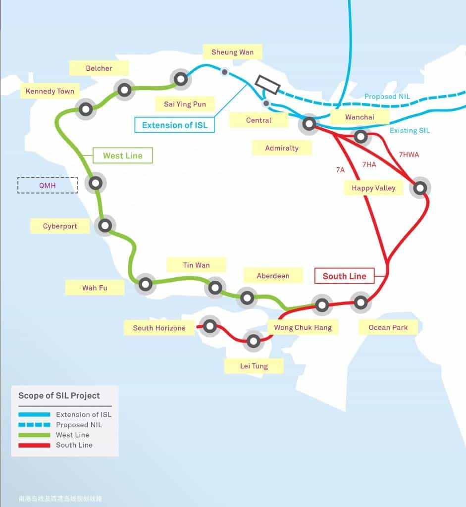 Hong Kong South Island Line & West Island Line Feasibility Study - China