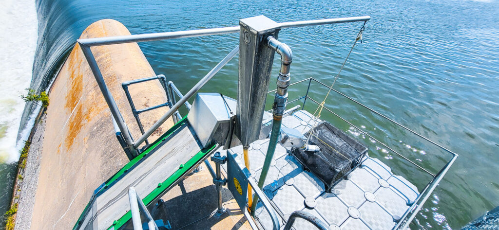 Eel ladder at the Chambly dam