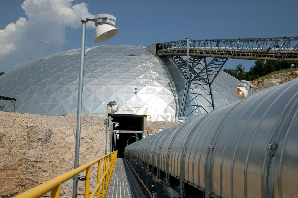 Holcim (US) Genevieve Project, Bloomsdale, MOlimestone storage dome ...